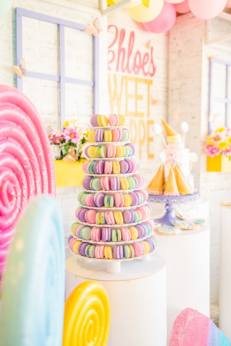 Scalloped Wood Macaron/macaroon Tower - Etsy