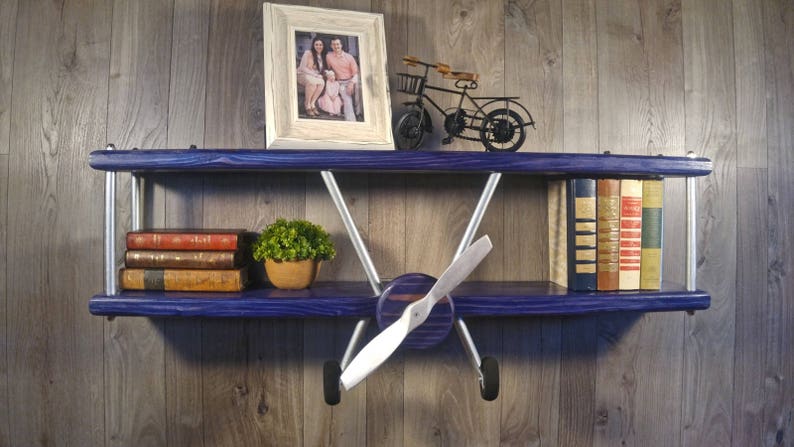 XXL Airplane Shelf Biplane Shelf Vintage Airplane Shelf - Etsy