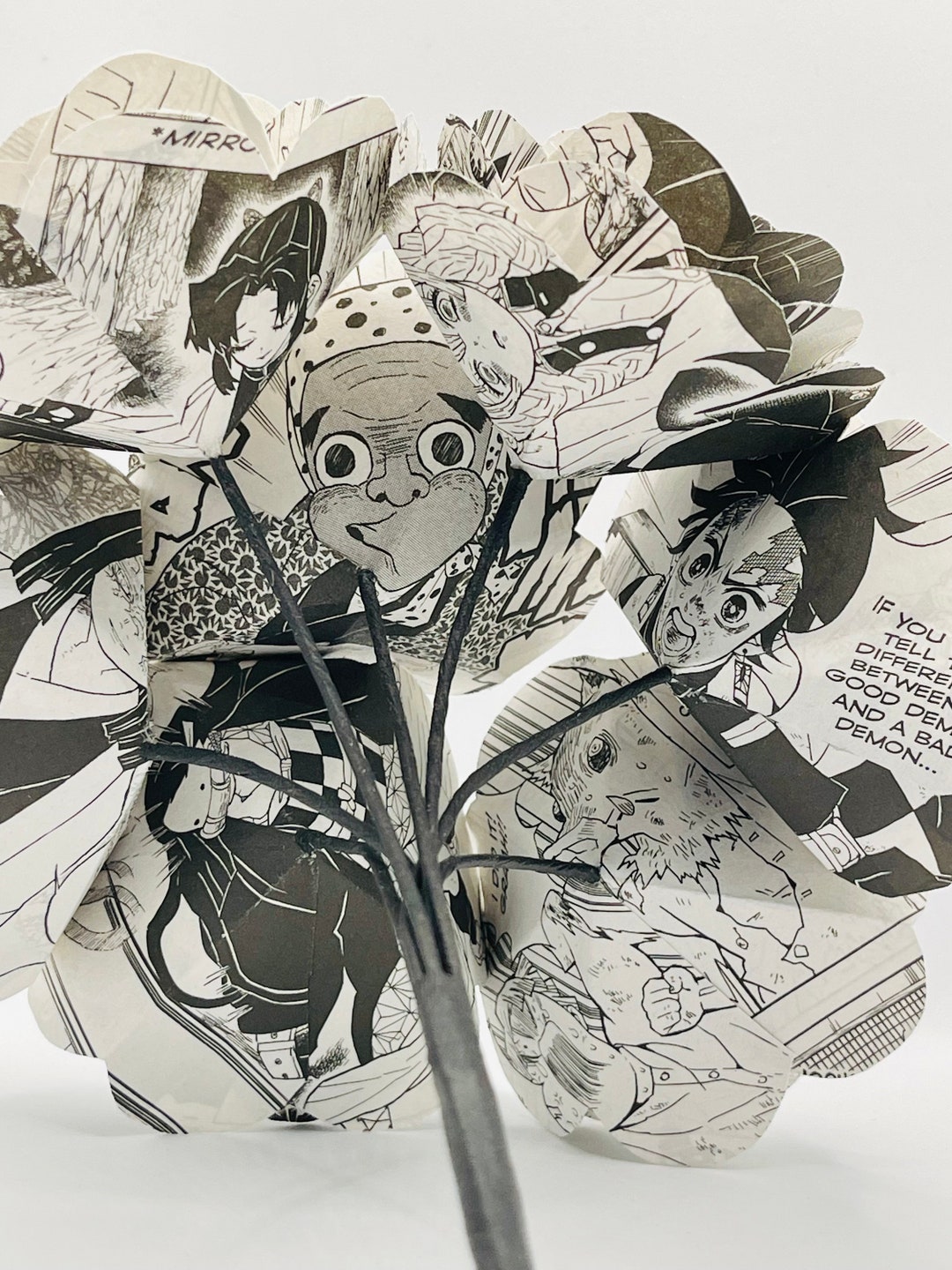 Demon Manga Bouquet, Manga Flowers, Manga Bouquet - Etsy
