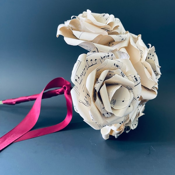 Sheet Music Bouquet - Etsy