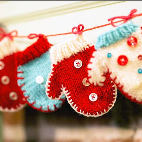 Mitten Garland - Etsy