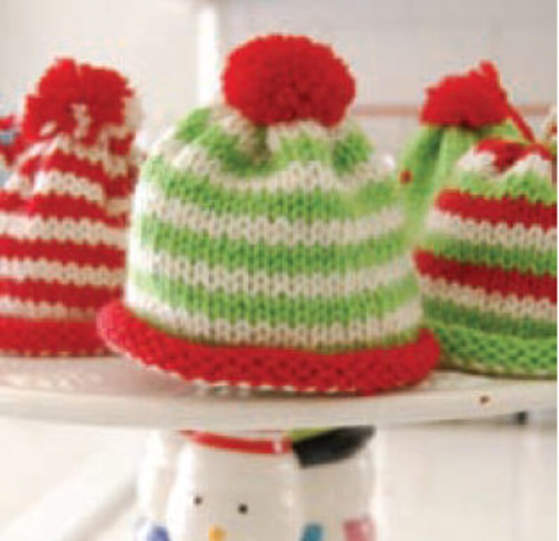 Mini Hats Holiday Garland Knitting Pattern - Etsy