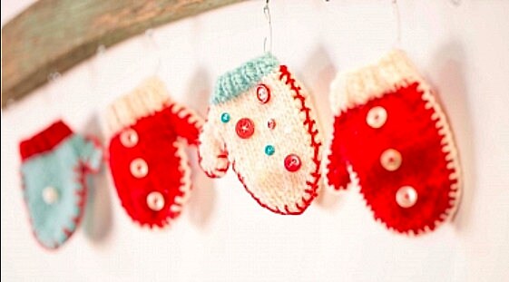 Mini Mitten Holiday Garland Knitting Pattern - Etsy