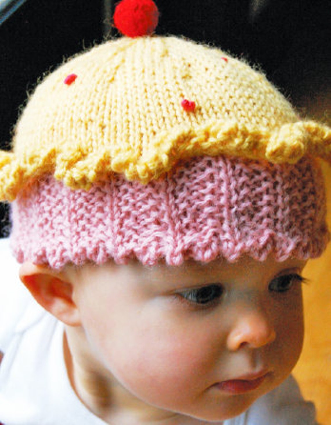 Cupcake Hat Knitting Pattern | Etsy