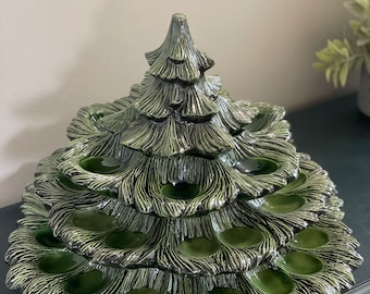 Ceramic Tree Deviled Egg Holder - Etsy