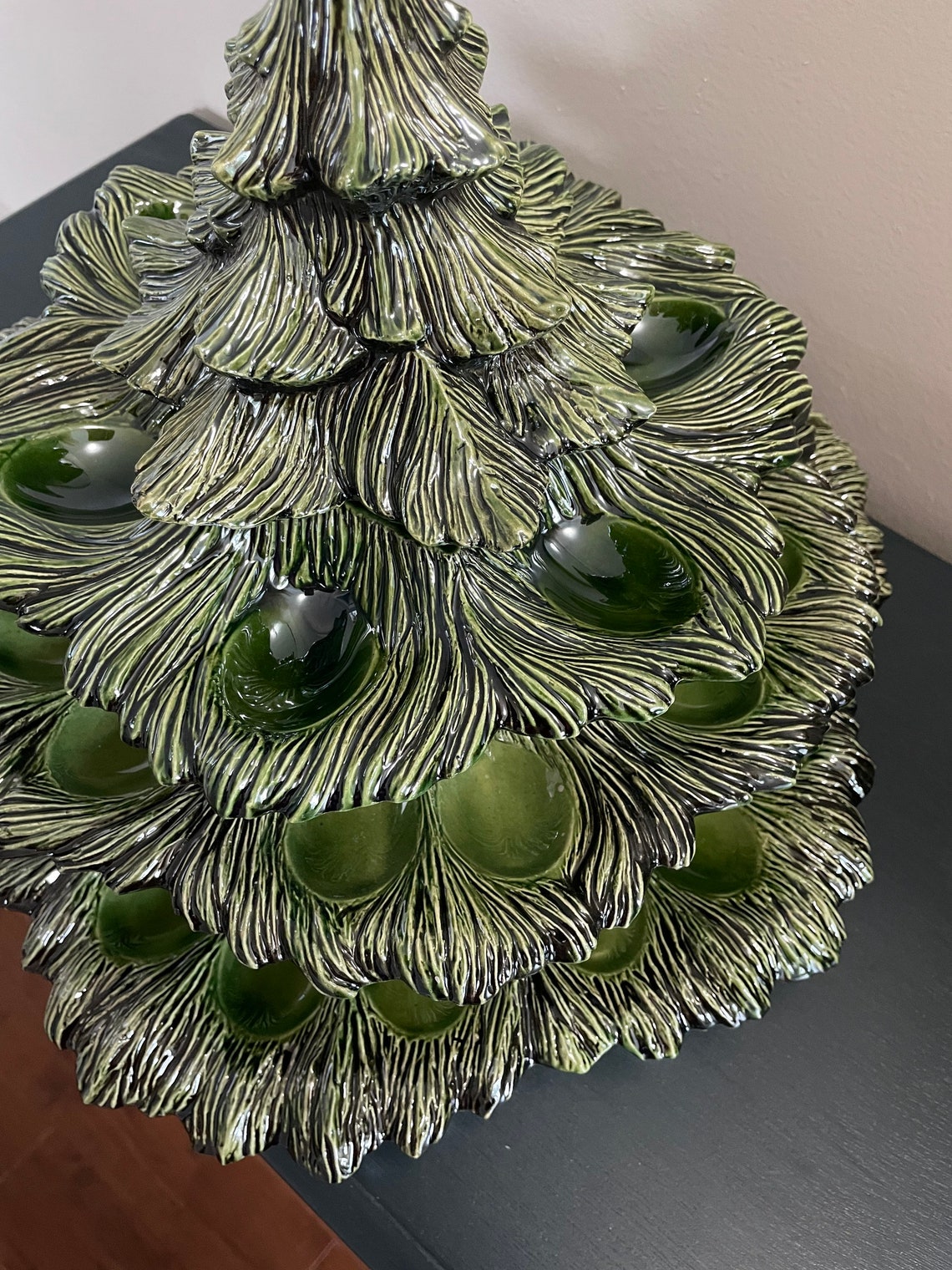 Duncan Hors D’oeuvre Deviled Egg Ceramic Christmas Tree in a Beautiful ...
