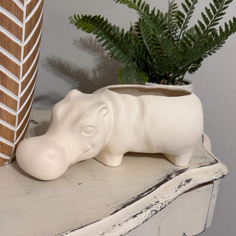 Hippopotamus Planter - Etsy