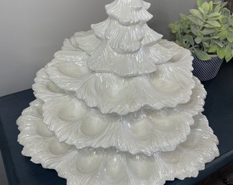 White Ceramic Christmas Tree - Etsy