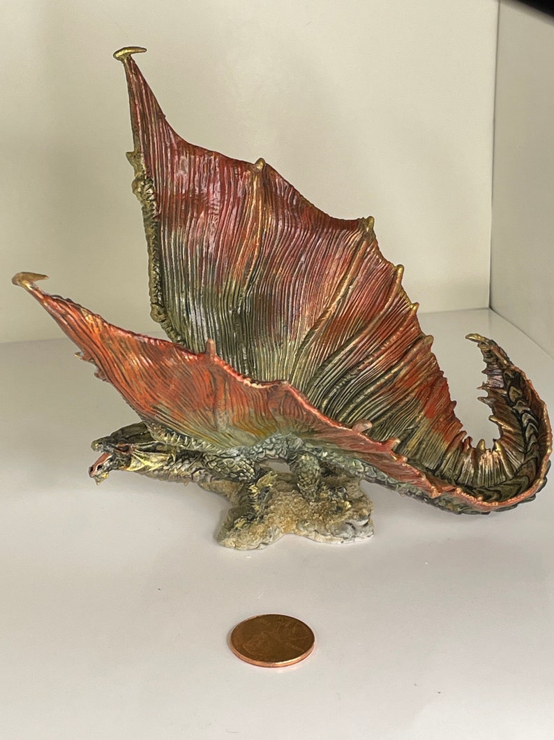 Young Copper Dragon Miniature - Etsy