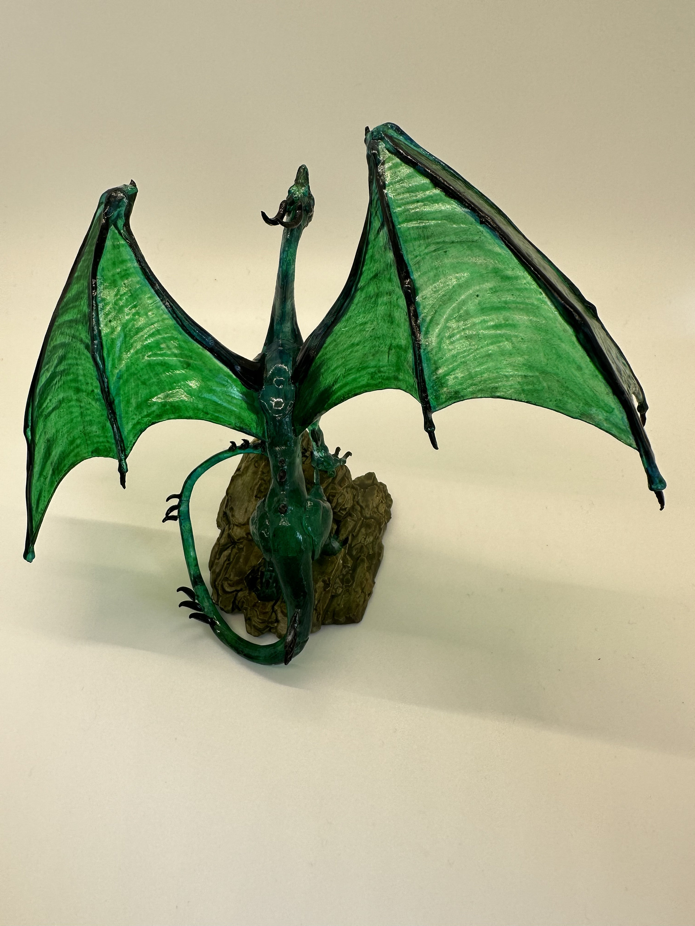 Young Emerald Green Dragon Gaming Miniature - Etsy