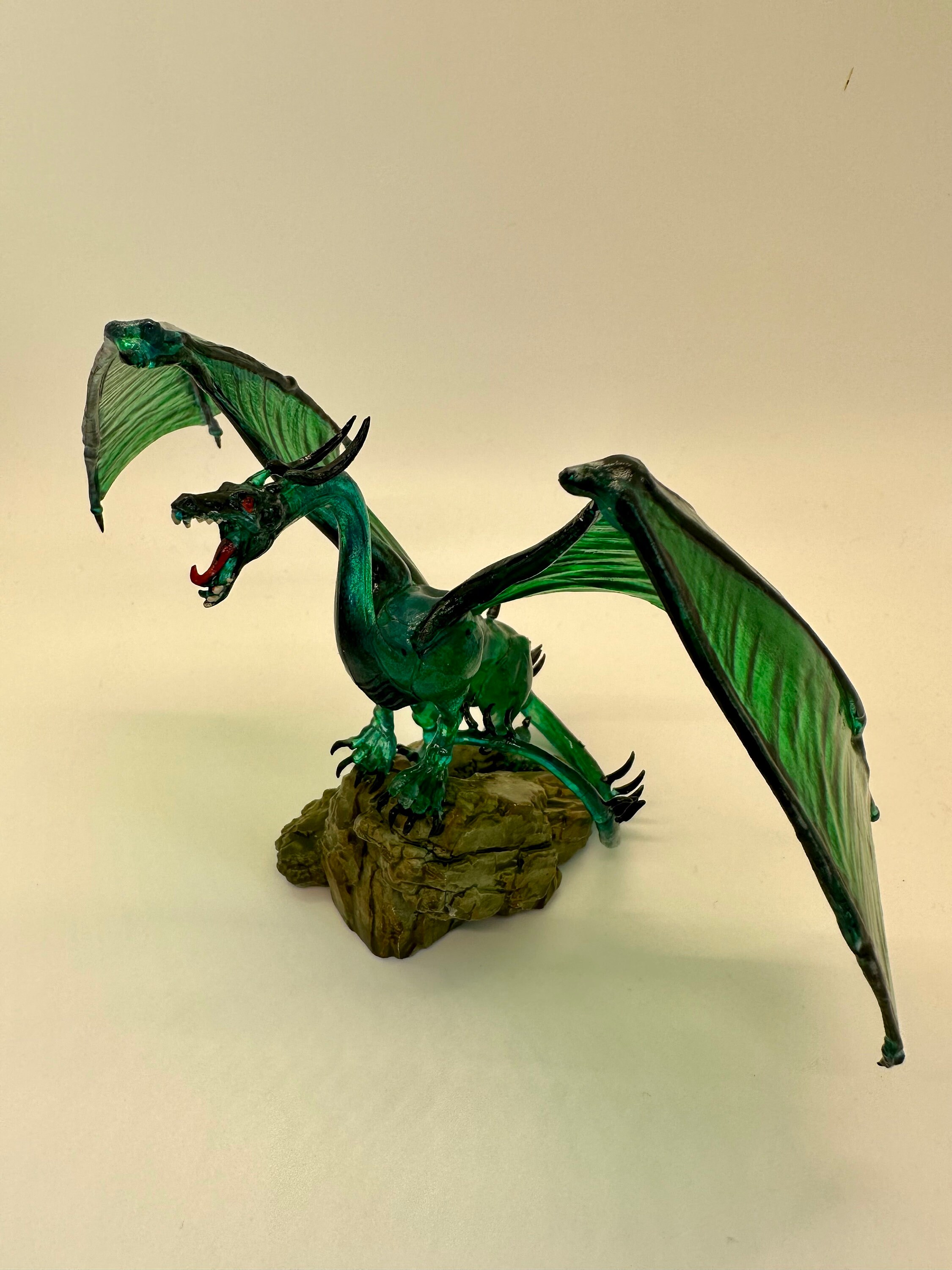 Young Emerald Green Dragon Gaming Miniature - Etsy