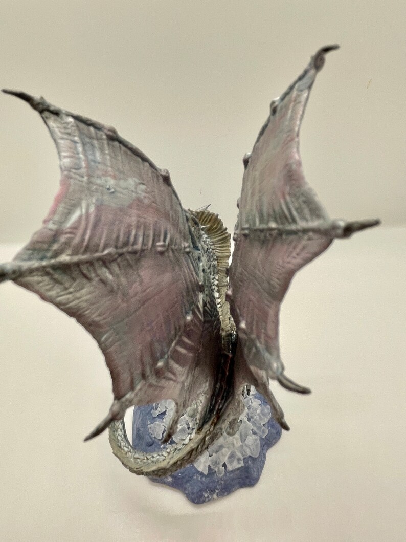 Young Silver Dragon Dnd Gaming Miniature - Etsy