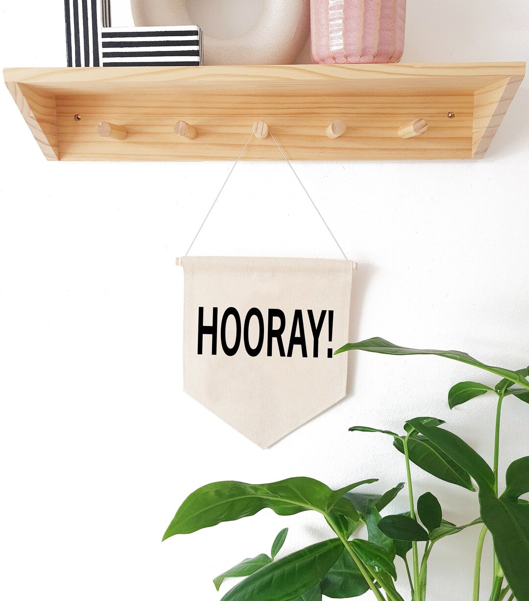 HOORAY! Pennant Flag - Congratulations Banner - Celebrate Gift - Kids ...