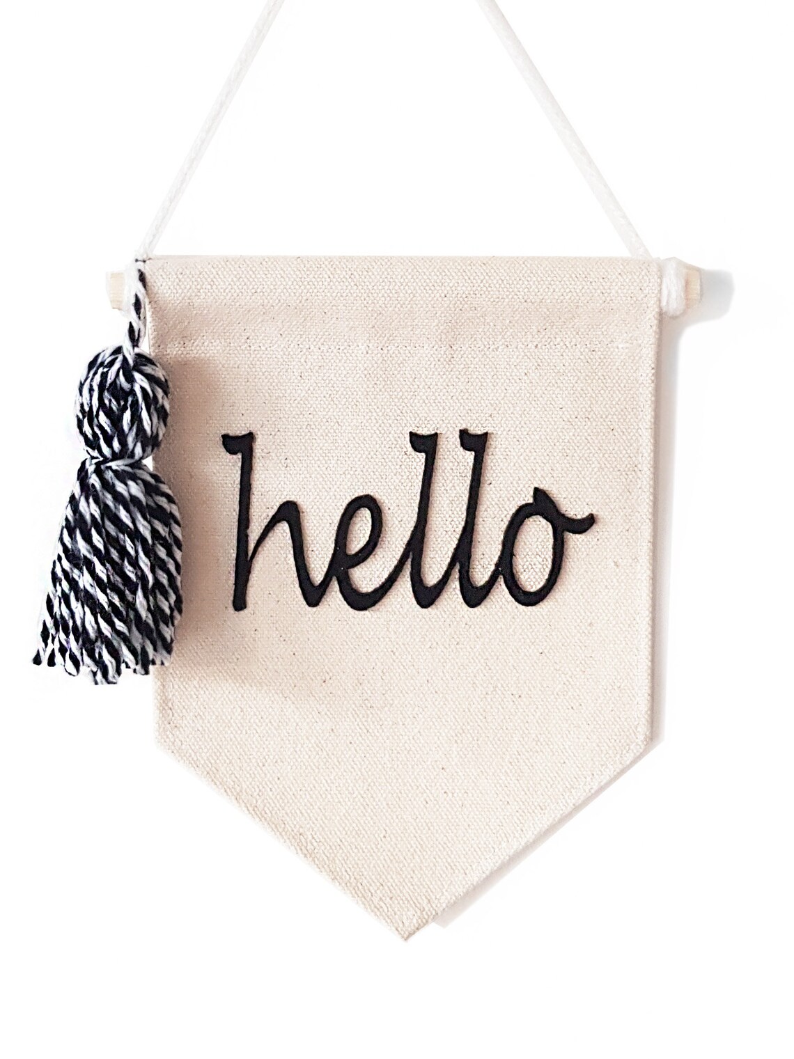 Wall Banner Hello Sign Banner Wall Hanging Kids Room | Etsy UK