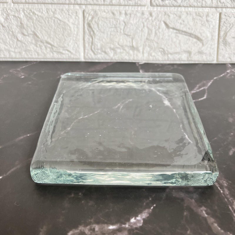 Heavy Vintage Glass Plate - Etsy
