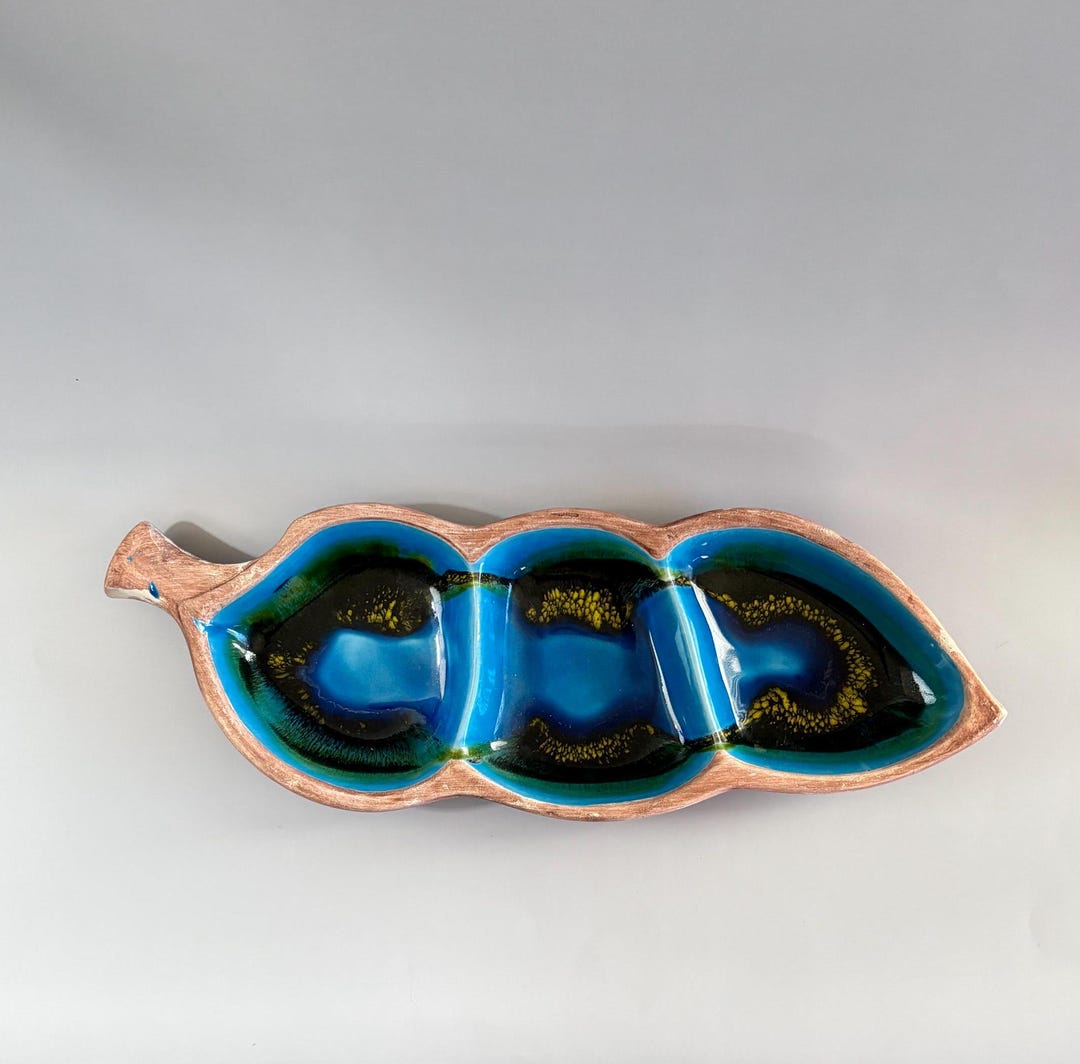 Vintage Santa Anita Ware Divided Serving Dish USA Pottery - Etsy