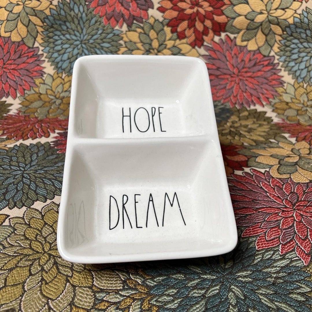 Rae Dunn by Magenta “hope” & “dream” Split Dish – Divided Tray ...