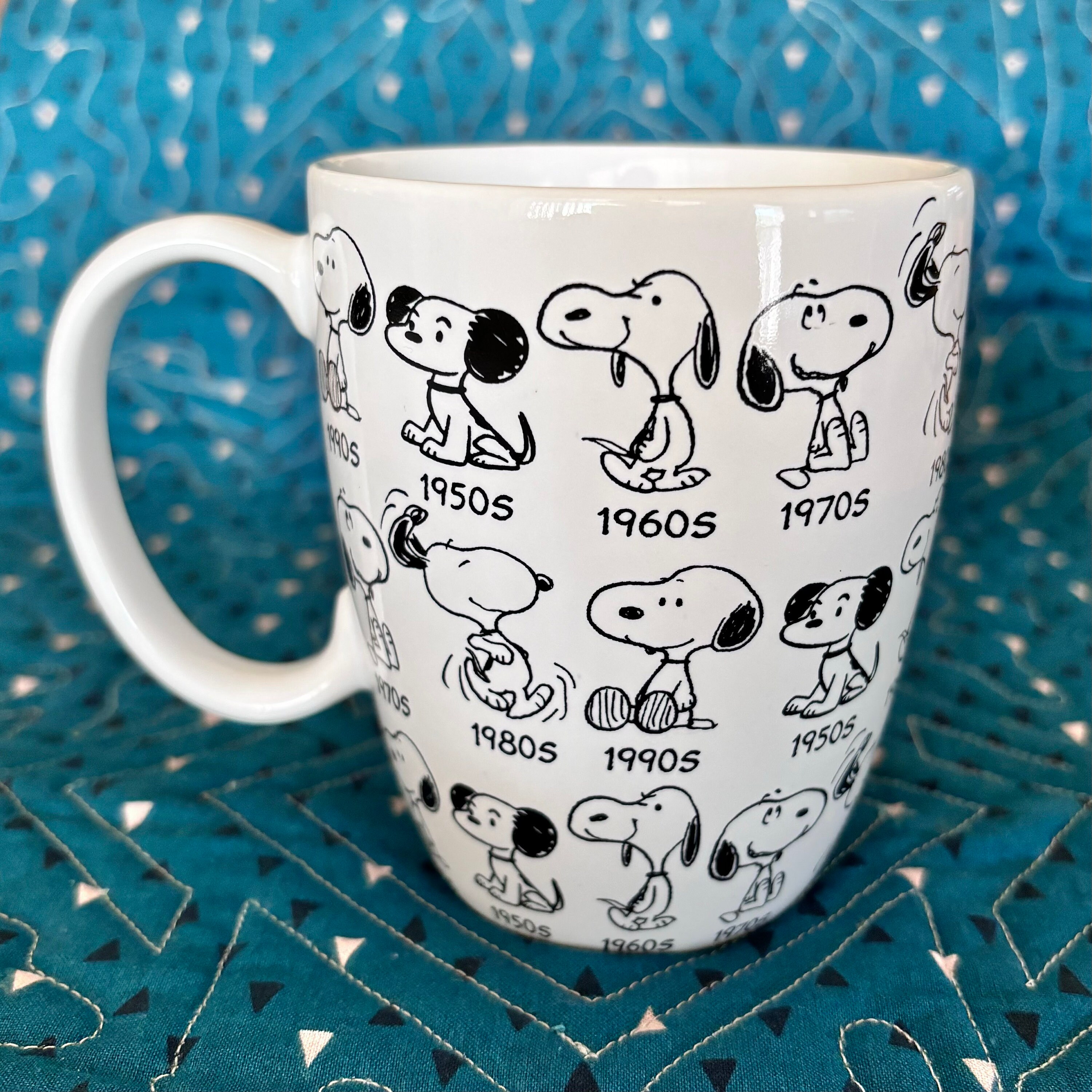 Snoopy Peanuts Anniversary Mug 10 Fl. Oz. - Etsy