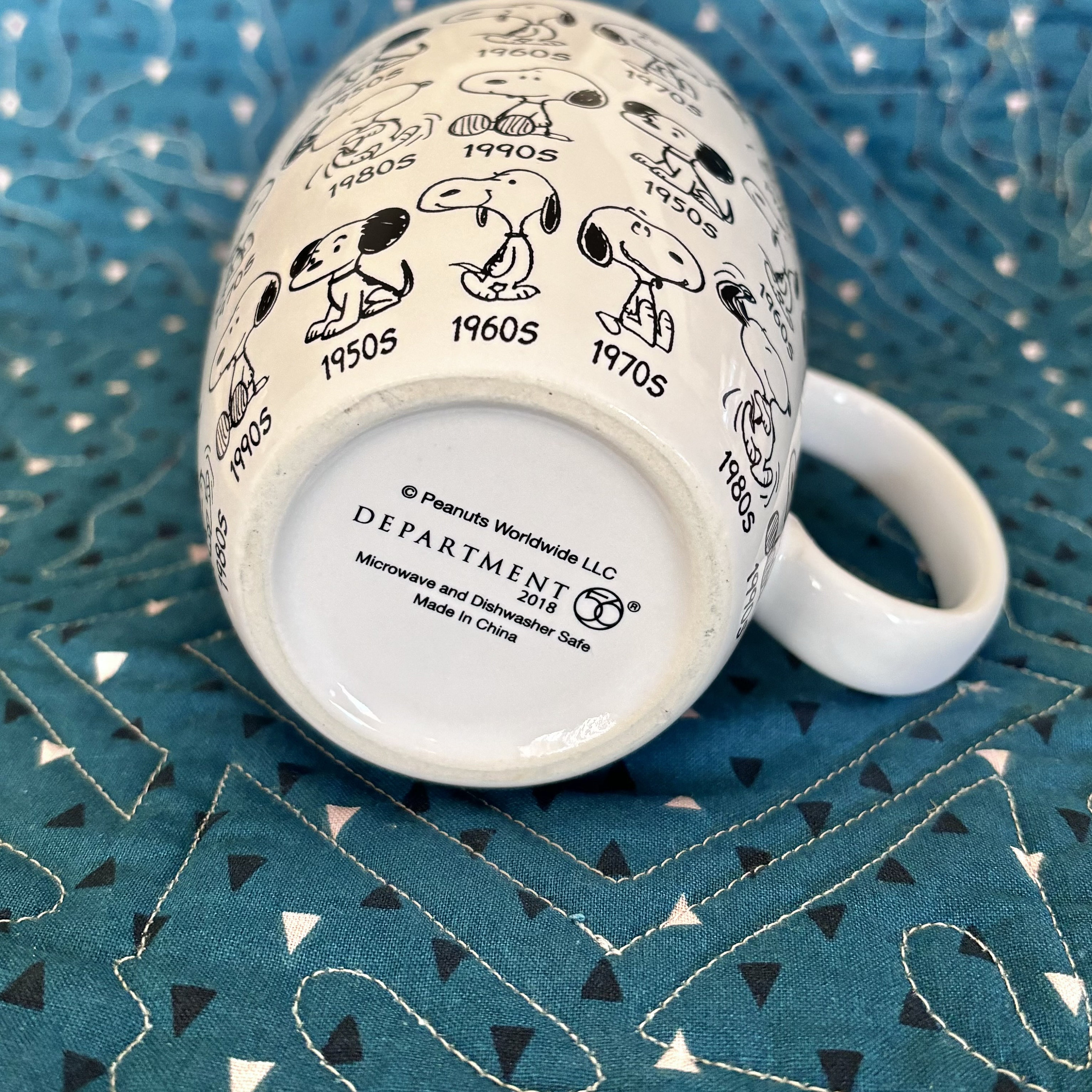 Snoopy Peanuts Anniversary Mug 10 Fl. Oz. - Etsy