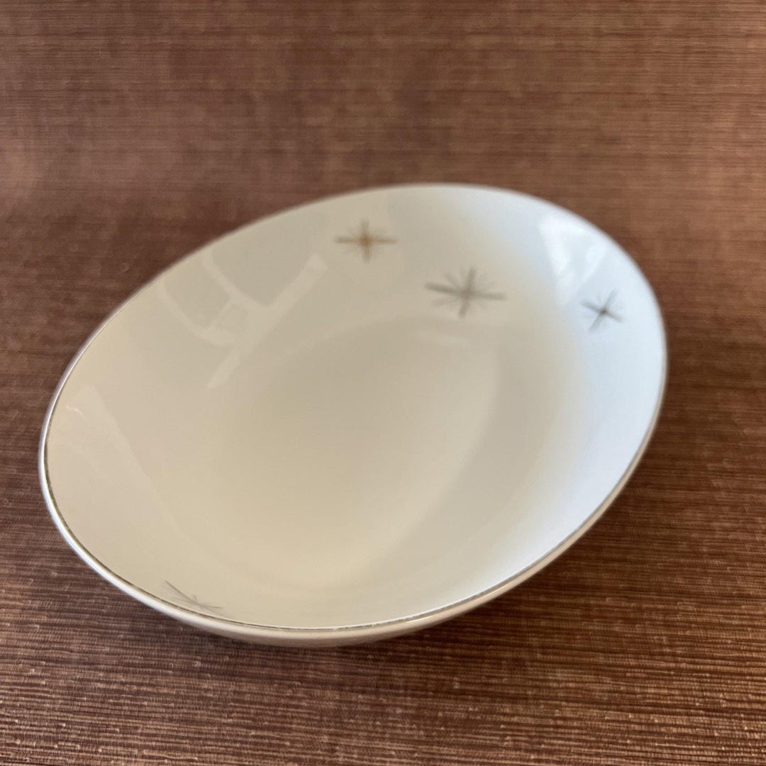 Fukagawa Arita Atomic Starburst Oval Serving Dish – Vintage MCM Japan ...