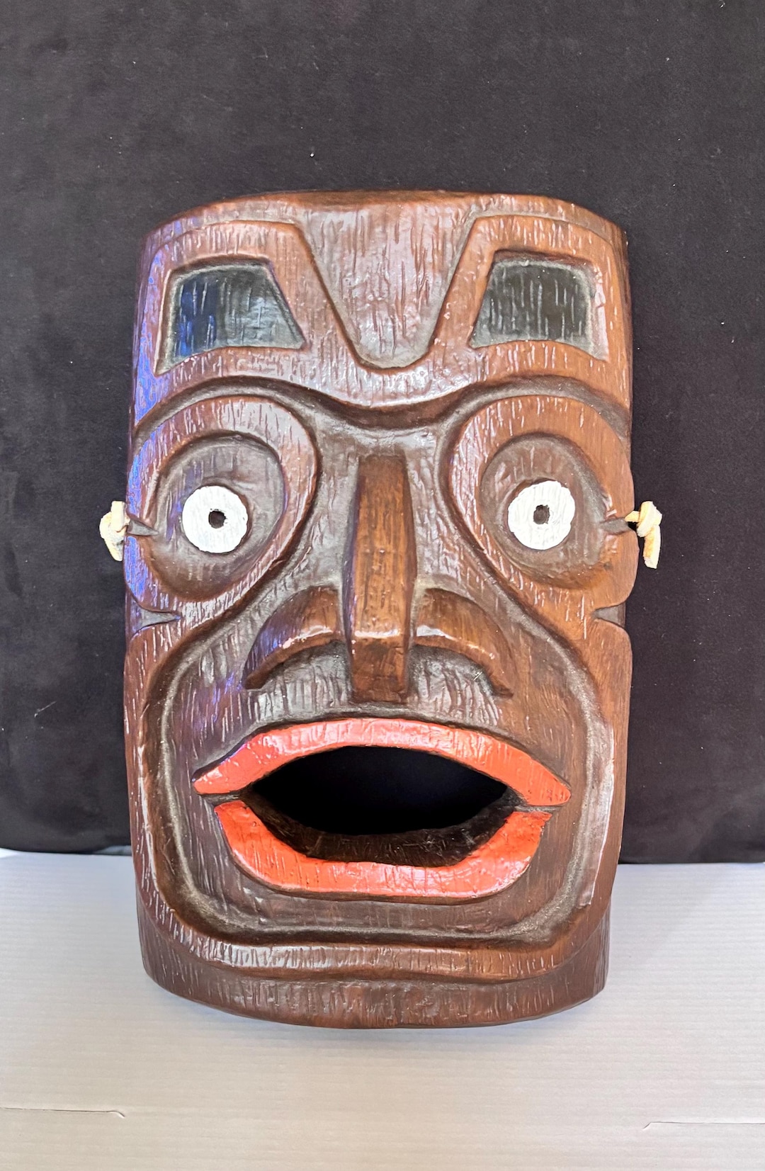 Mask. Tlingit First Nations Ceremonial Mask. Terra Cotta. - Etsy