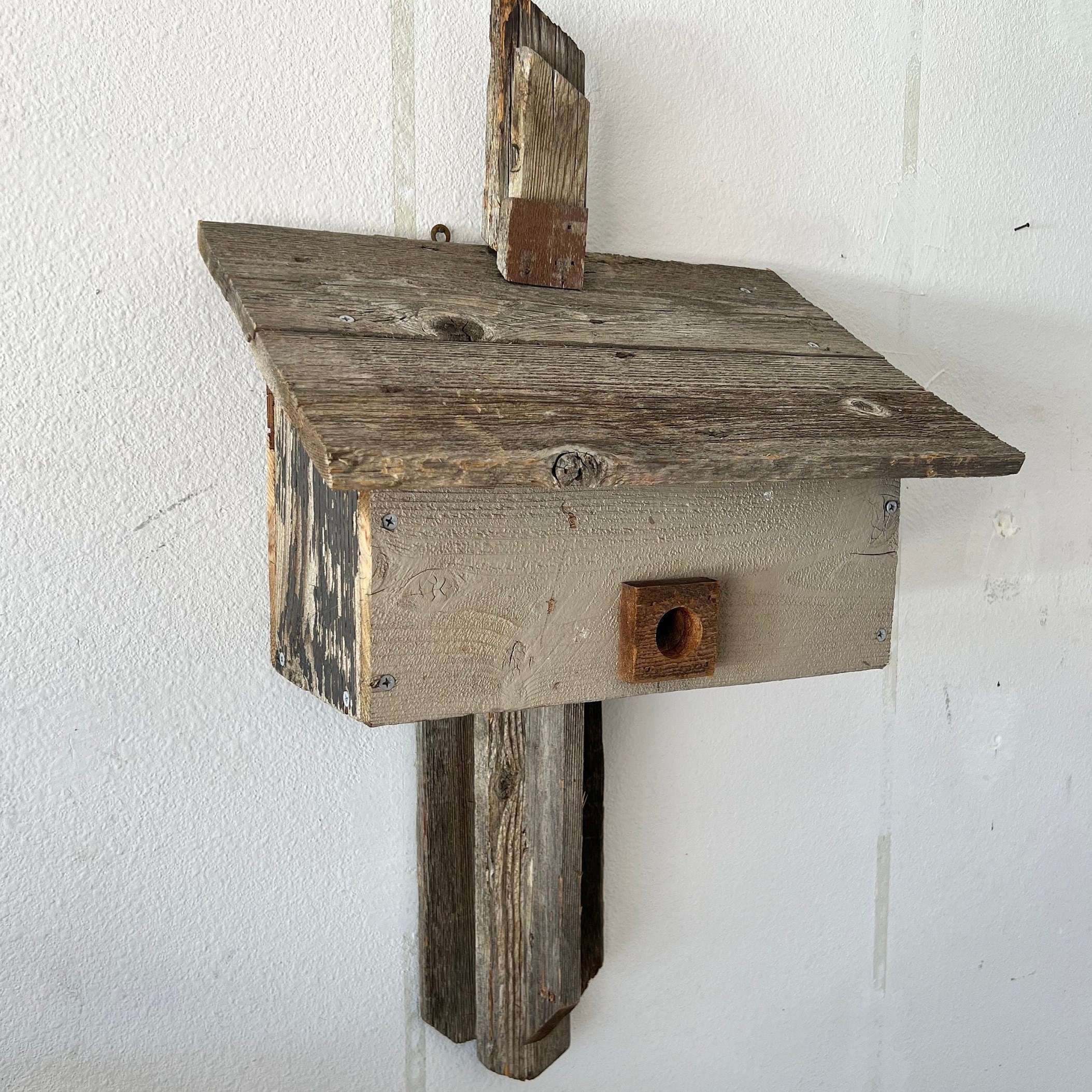 Medium Reclaimed Wood Nesting Box, Handmade by Illinois Artist - Etsy