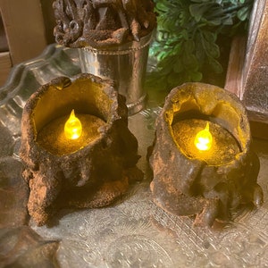 Drippy Candles Handmade Battery Operated Faux Candles, Halloween Drippy ...