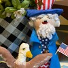 Patriotic Mouse With Firecrackers and Flag, Americana Mouse, Uncle Sam ...