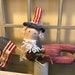 Primitive Americana Uncle Sam Flying With Flag Handmade Uncle - Etsy