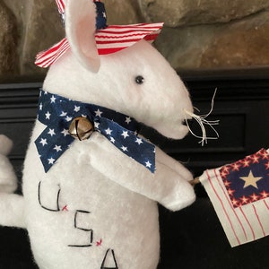 Primitive Americana Sammy the Patriotic Mouse, USA - Etsy