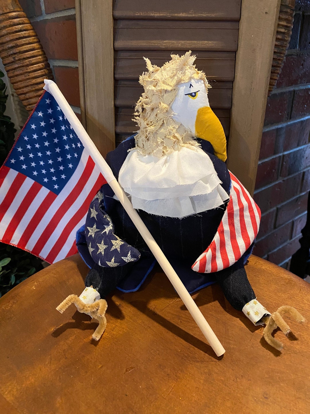 Primitive Eagle Decoration, Patriotic Bald Eagle, Primitive Americana ...