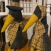Large Primitive Thanksgiving Crow Dolls, Couple of Individual Crow ...