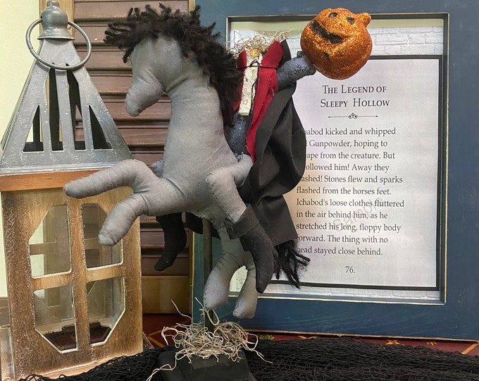 Sleepy Hollow Headless Horseman Doll, Primitive Headless Horseman ...