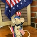 Patriotic Mouse With Firecrackers and Flag, Americana Mouse, Uncle Sam ...