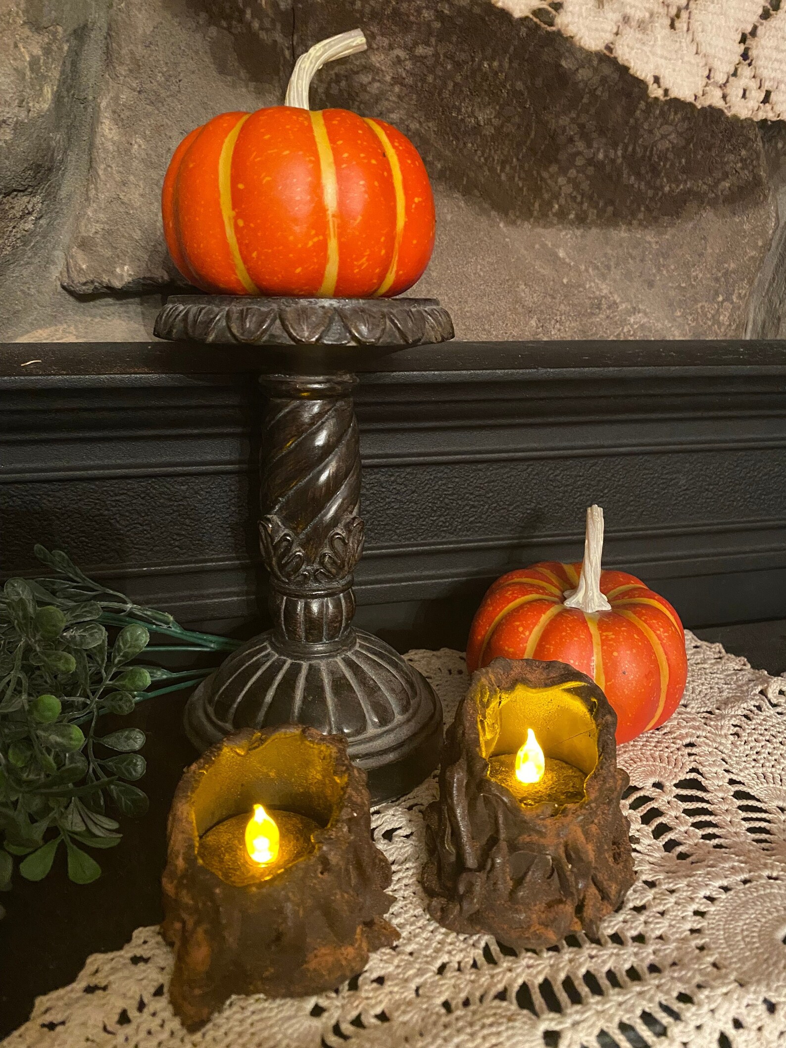 Drippy Candles Handmade Battery Operated Faux Candles, Halloween Drippy ...