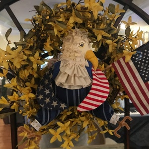 Primitive Eagle Decoration, Patriotic Bald Eagle, Primitive Americana ...