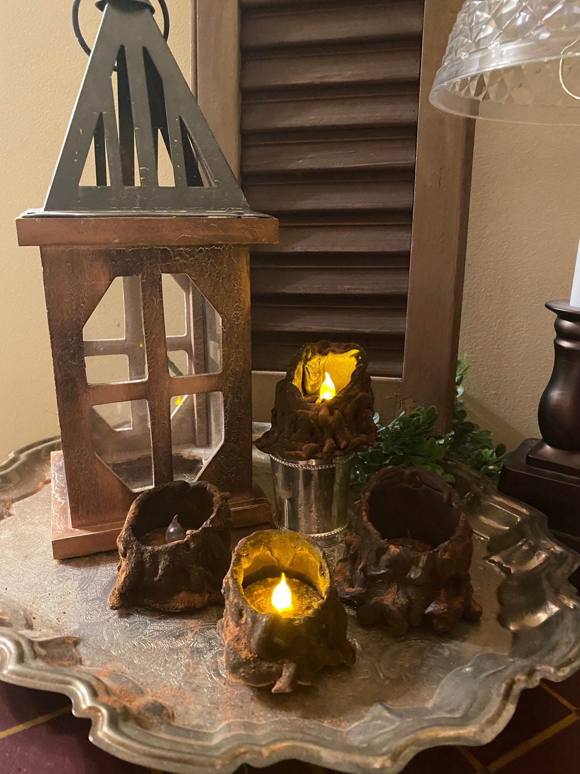 Drippy Candles Handmade Battery Operated Faux Candles, Halloween Drippy ...