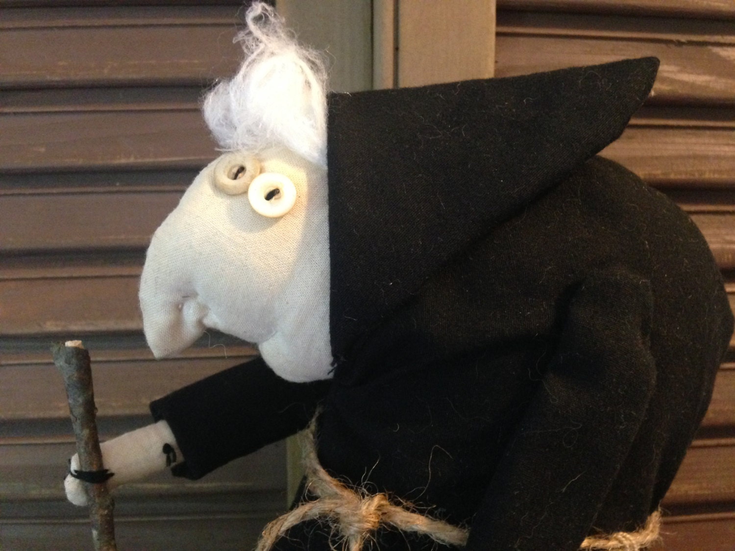 Frankenstein and Igor Primitive Halloween Figures, Set of Two Handmade ...