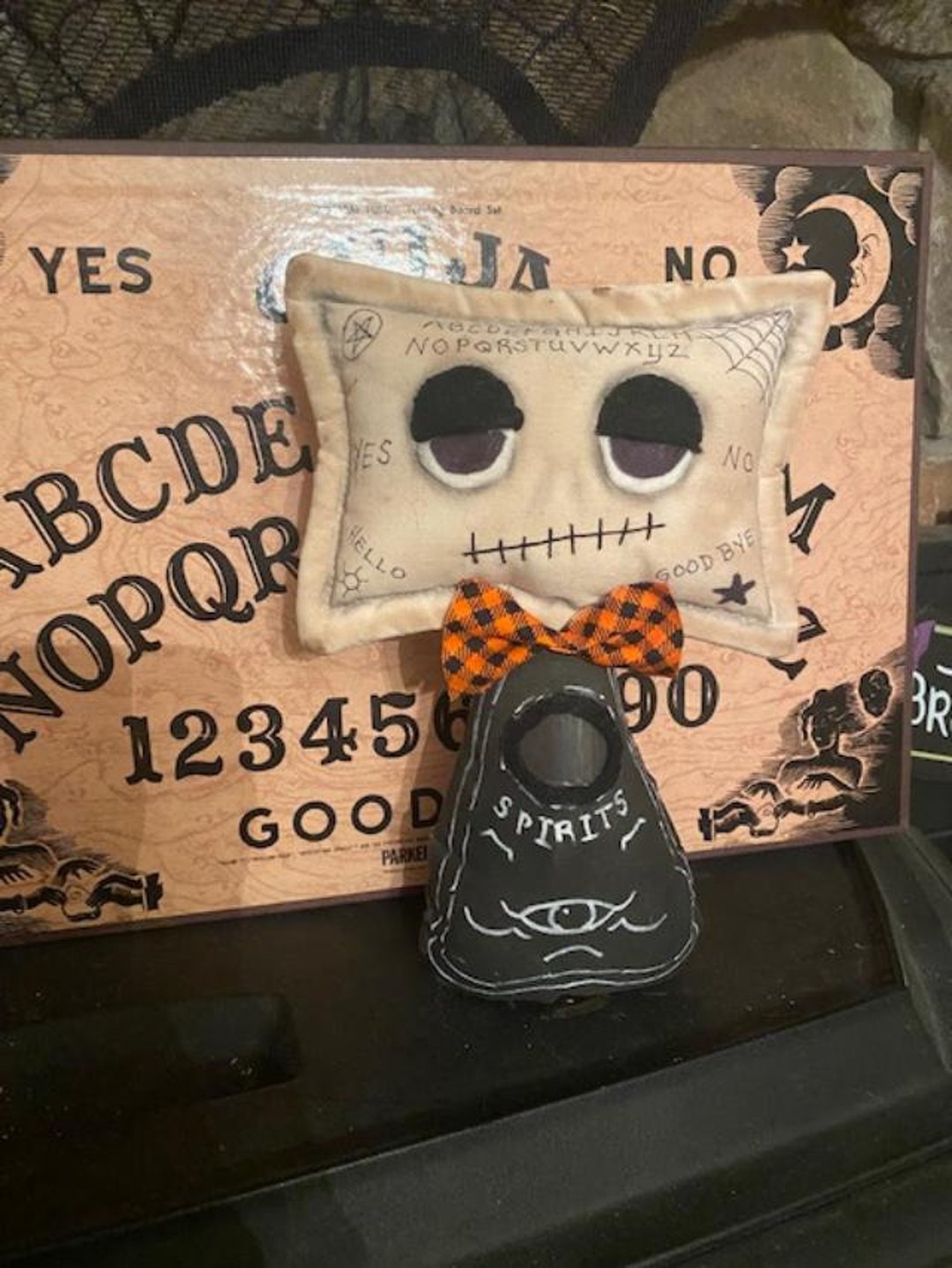 Spooky Primitive Halloween Spirit Stump Figure, Handmade Halloween ...