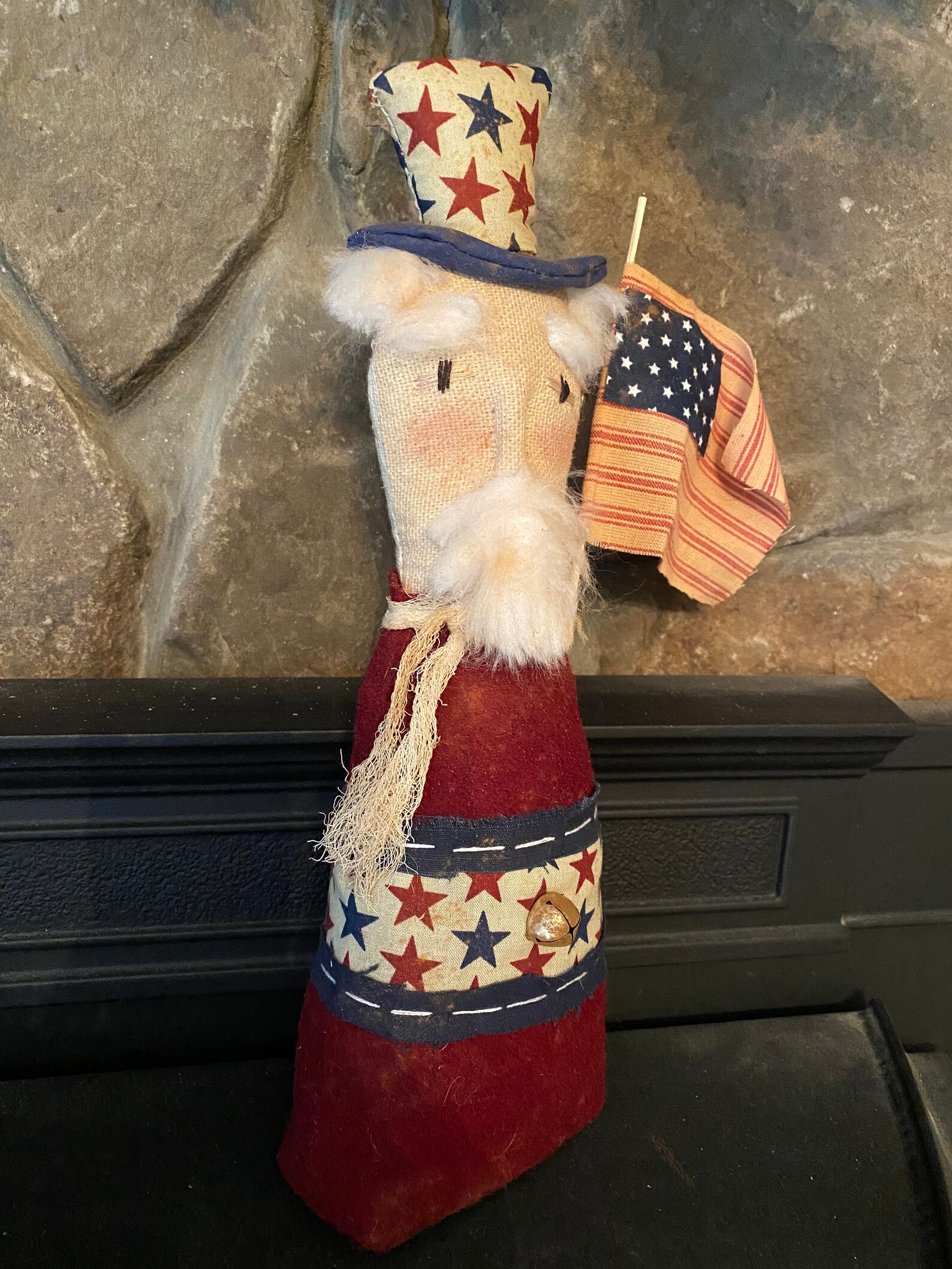 Uncle Sam Primitive Figure Primitive Uncle Sam Doll Handmade | Etsy