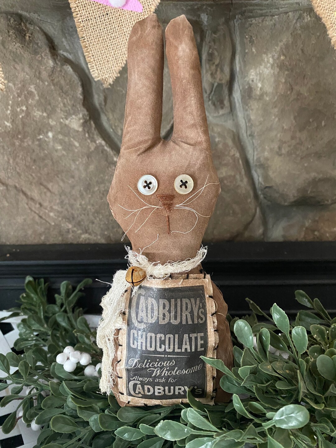 Primitive Chocolate Bunny, Cadbury Chocolate Bunny, Easter Bunny Doll ...