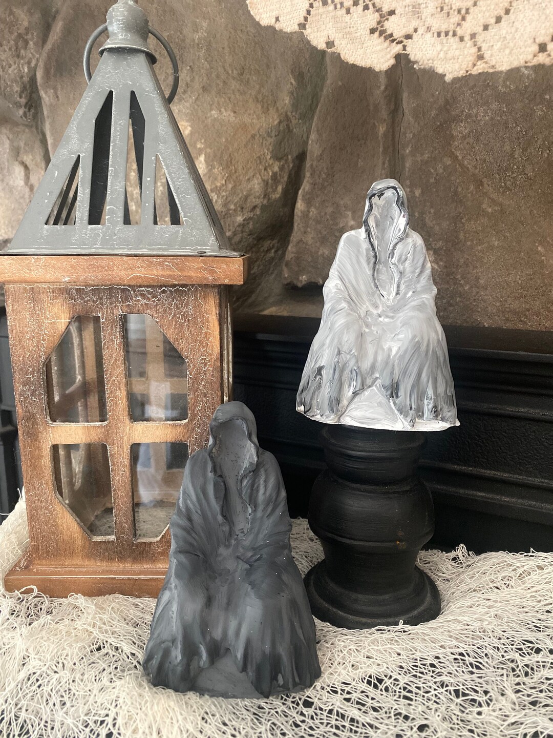 Wax Ghost, Halloween Ghost Figure, the God of Death Statue, Creepy ...