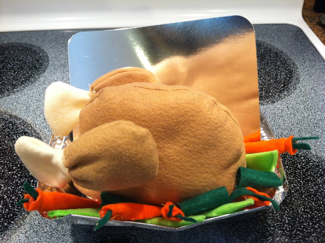 Handmade Felt Turkey With Vegetables and Removeable Drumsticks - Etsy