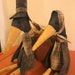 Large Primitive Thanksgiving Crow Dolls, Couple of Individual Crow ...