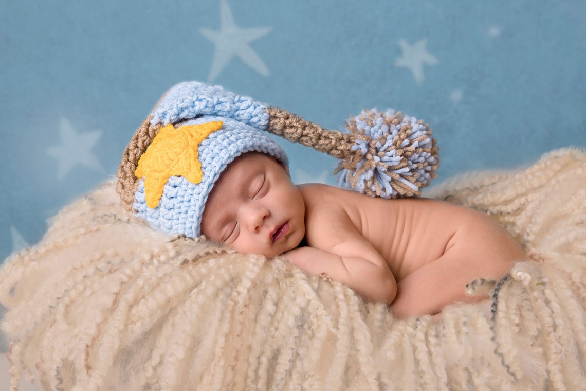 Crochet Sleepy Hat Sweet Dreams Hat Newborn Photo Prop | Etsy
