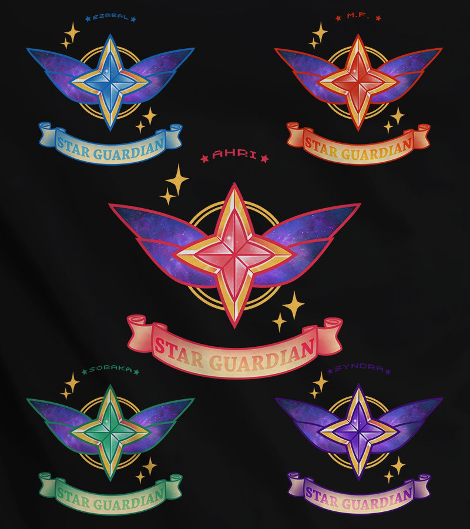 Womens Slim Fit: Star Guardian / League of Legends T-shirt | Etsy