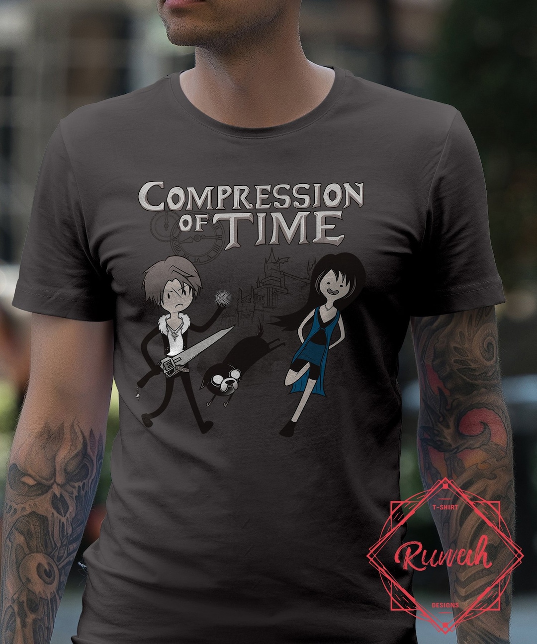 Unisex/mens: Compression of Time / Final Fantasy VIII / Squall T-shirt ...