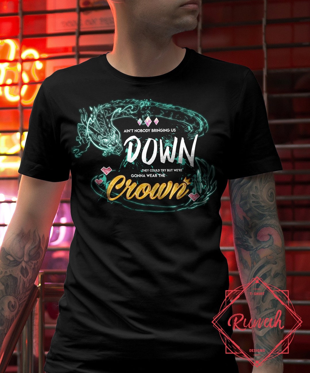 Unisex/mens: Wear the Crown / KDA / League of Legends T-shirt - Etsy