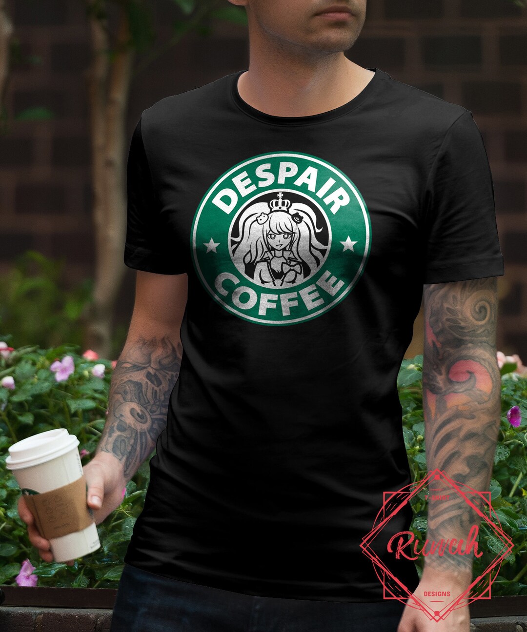 Unisex/mens: Despair Coffee / Danganronpa / Junko T-shirt - Etsy