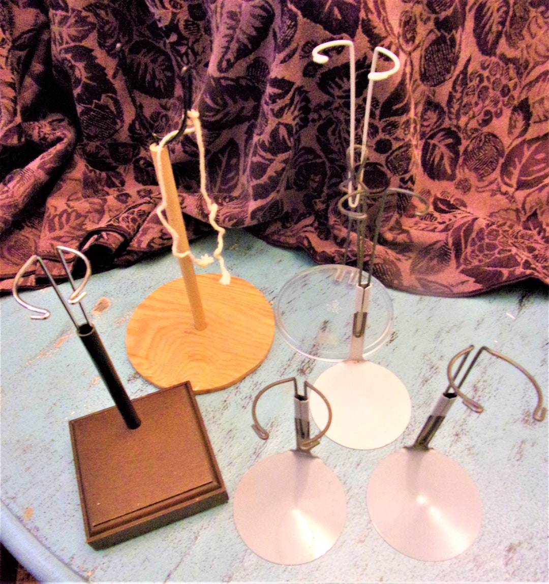 Dolls Stands Bundle Lot of 6 Vintage Display Stands for - Etsy